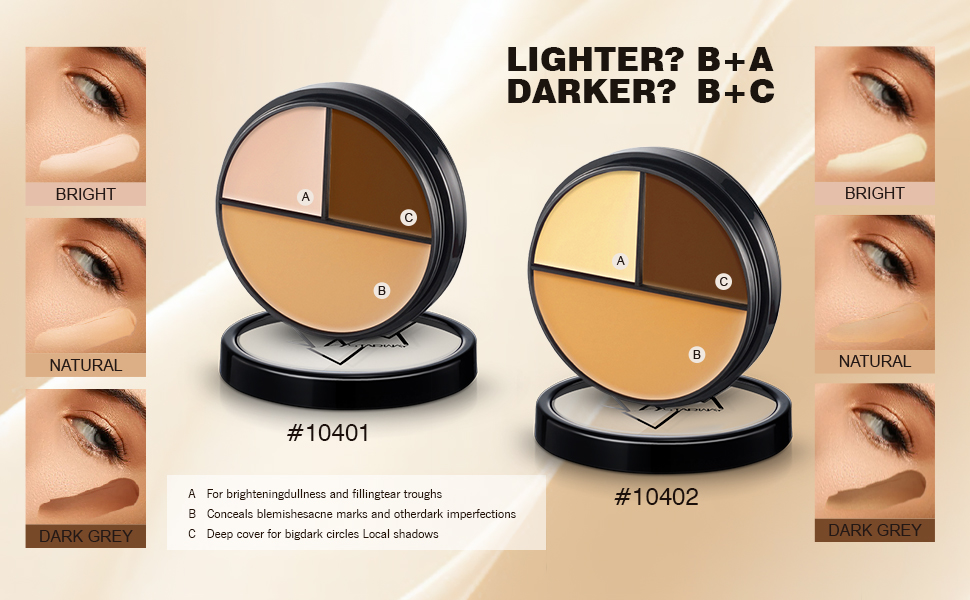 Amazon.com : 3D Face Creator Cream Foundation Long Lasting Concealer Medium to Full Coverage Non ...