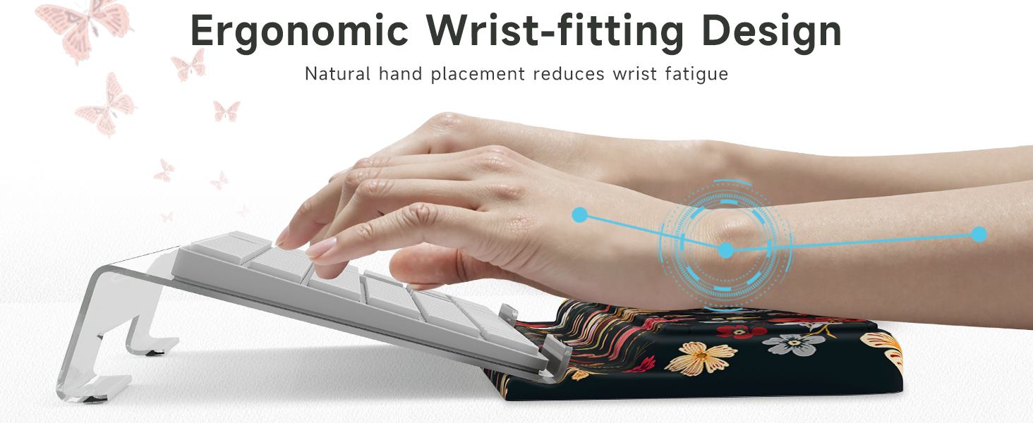 Amazon.com: HAOCOO Wrist Rest with Computer Keyboard Stand, 3-Level ...