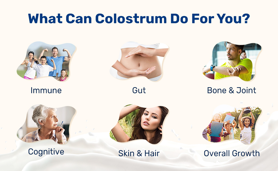 Amazon.com: Bovine Colostrum Chews Supplement with 60% IgG for Humans Women Men Kids- for Immune ...