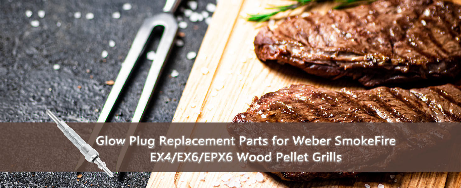 Amazon.com : 7009 Glow Plug Replacement Parts for Weber SmokeFire EX4/EX6/EPX6 Wood Pellet ...