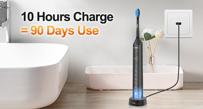 Amazon.com: Electric Toothbrush for Adults, Sonic Toothbrush with 5 Modes & 3 Intensity Levels ...