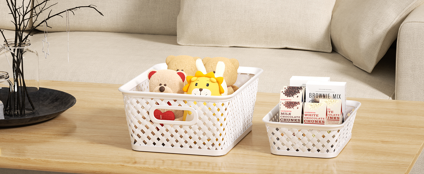 Amazon.com: MaxGear Organization and Storage 3 Packs, Plastic Bins ...