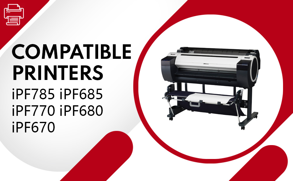 Amazon.com: PFI-107 130-ml Ink Tank Set(3-Pack, 1Cyan, 1Magenta, 1Yellow) VASRINK Compatible PFI ...