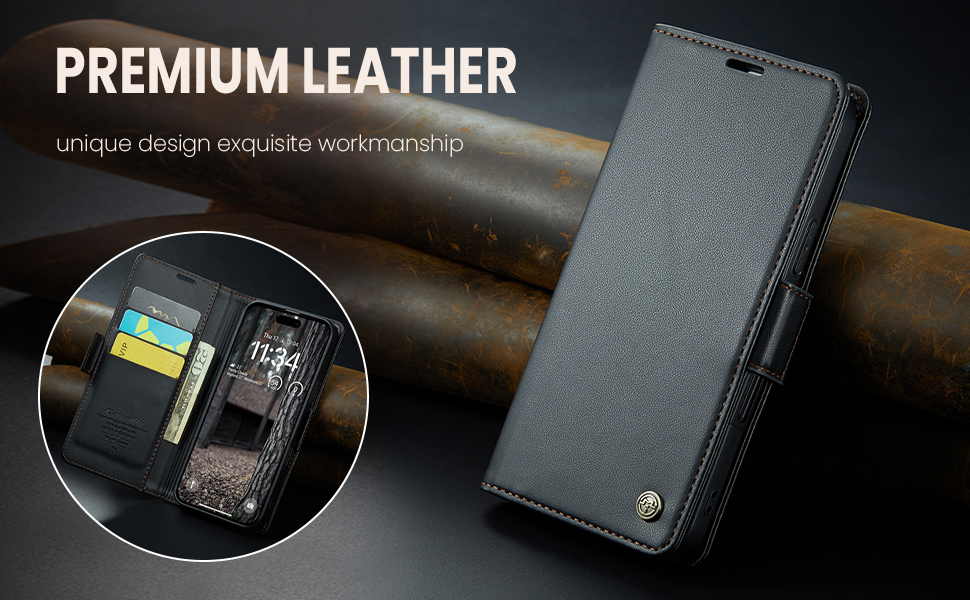 Amazon.com: SINIANL iPhone 16 Pro Max Wallet Case with RFID Blocking, Magnetic Clasp, Kickstand ...