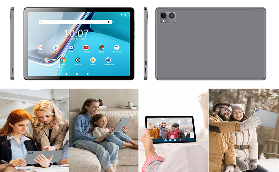 Janazan Tablet P98 Pad 128GB 8GB RAM Octa-Core, Tela IPS de 10,36'' 2K Dual SIM, Câmera Frontal ...