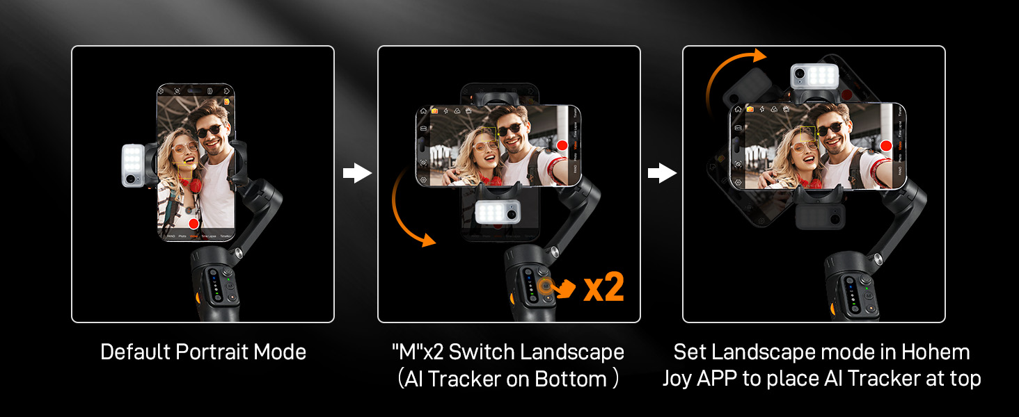 Amazon.com: hohem iSteady V3 Gimbal Stabilizer for iPhone, 3-Axis Phone ...