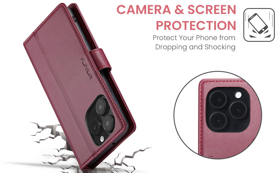 Amazon.com: Compatible with iPhone 16 Pro Max 6.9" Wallet Case with RFID Blocking Credit Card ...