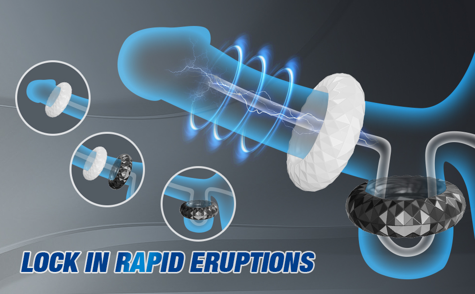 Amazon.com: 6 Penis Ring Silicone Cock Rings for Men Erection Sex Aids, Cock Ring Cock Sexual ...