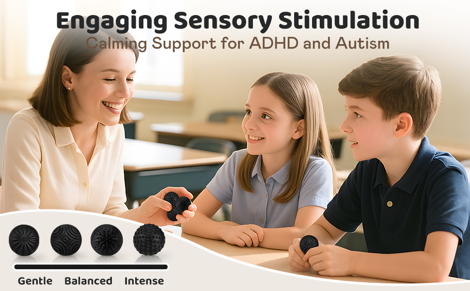 Amazon.com: Magnetic Sensory Fidget Balls – 4PC Medium Weighted Textured Silicone Stress Relief ...