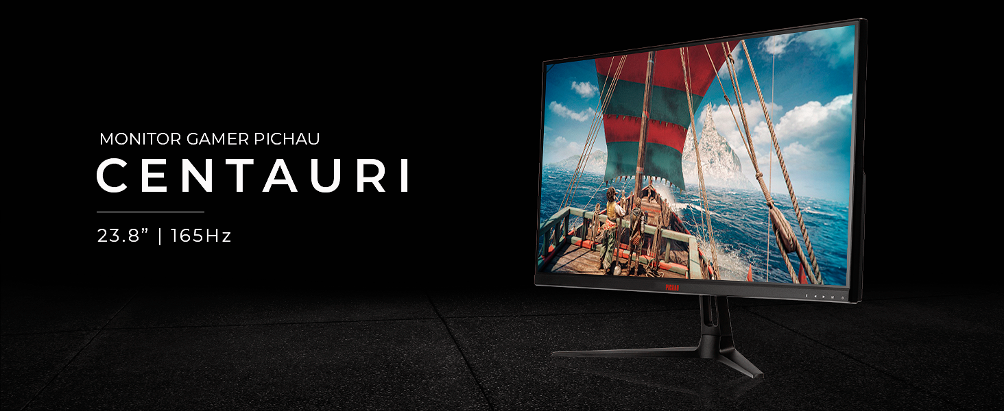 Monitor Gamer Pichau Centauri CR24E, 23.8 Pol., IPS, FHD, 1ms, 165Hz, FreeSync, HDMI/DP, PG ...