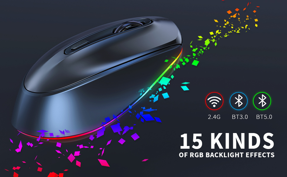 Amazon.com: NIXIUKOL Backlit Bluetooth Keyboard and Mouse, Multi-Device Compact Wireless ...