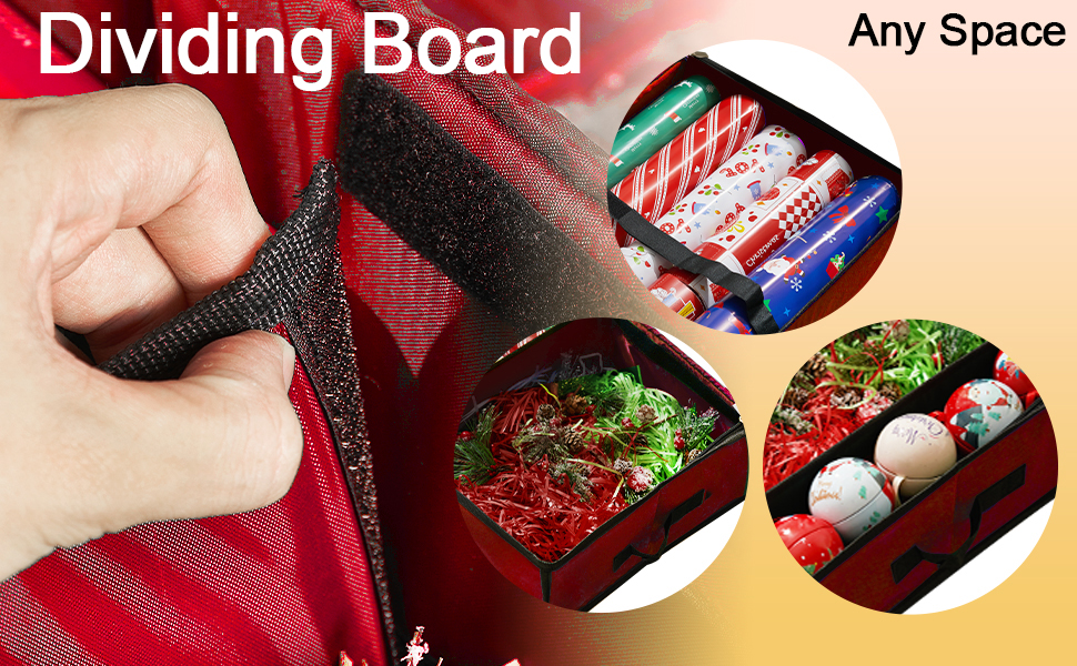 Amazon.com: YKL Gift Wrap Organizer 42 Inch, 600d Oxford Fabric Christmas Wrapping Paper Storage ...