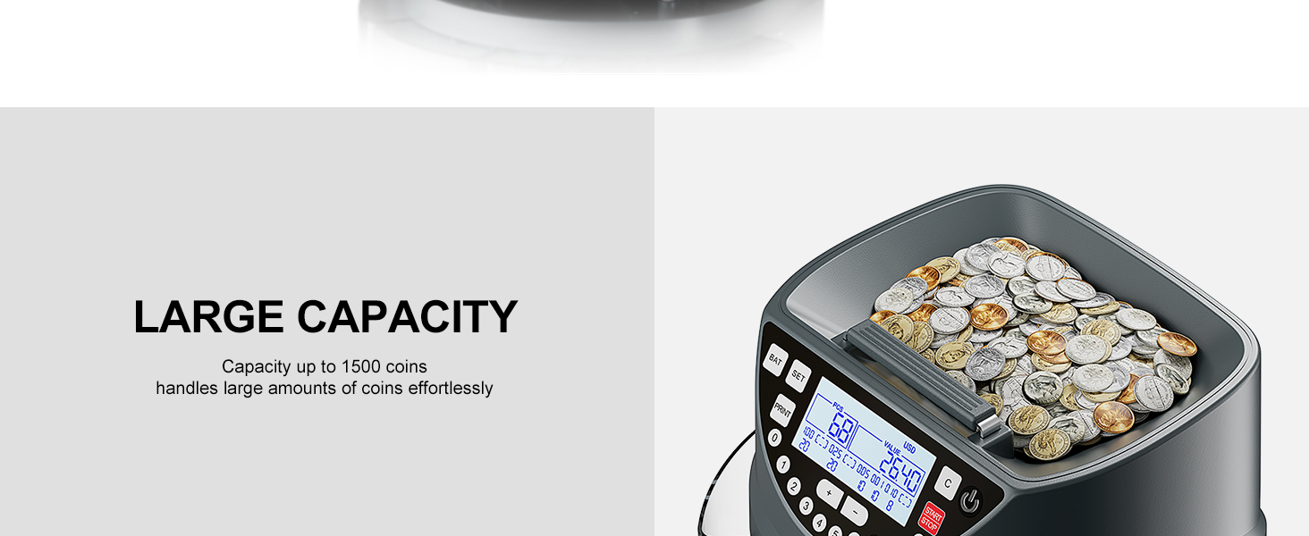 Amazon.com : Aneken Coin Counter and Sorter with TFT Display - Accurate Sorting Machine for 5 ...