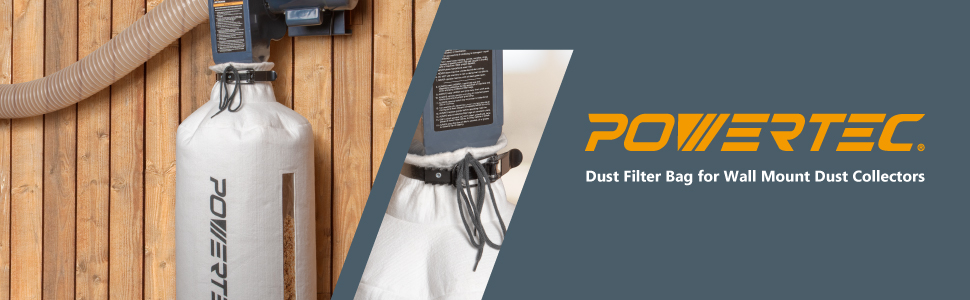 POWERTEC 70334 Dust Filter Bag for Wall Mount Dust Collectors, 1 Micron : Amazon.ca: Tools ...