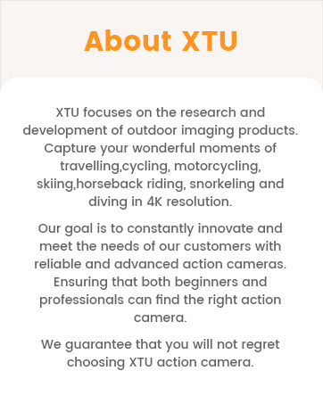 XTU S6 Action Camera 4K30FPS - 20MP Photo +64GB U3 Micro SD Card - 4.0 EIS Anti-Shake - 40m ...