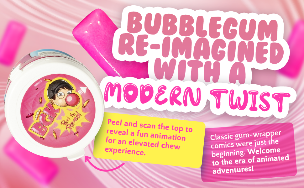 Amazon.com : Bubblegum Kids Sugar-Free Gum - Classic Bubble Gum Flavor ...