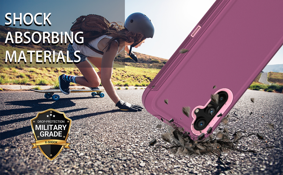 Amazon.com: Qinmay Phone Case for Samsung Galaxy A54 5G Case with HD Screen Protector, Heavy ...