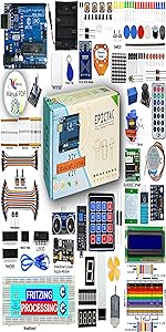 EPICTAC ® RFID Starter Kit for Arduino UNO R3 with SG90 Servo, RC522 RFID Module, Joystick ...