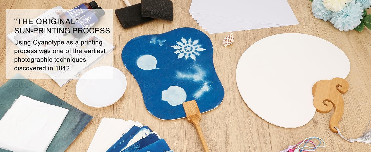 Amazon.com: Csyidio 37 Pieces Cyanotype kit Include 2 Component ...