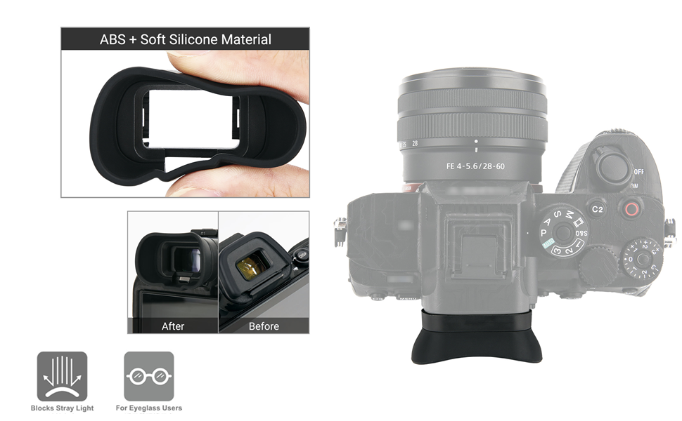 Amazon.com : Soft Silicon Camera Viewfinder Eyecup Eye Cup Eyepiece Replacement for Sony Alpha ...