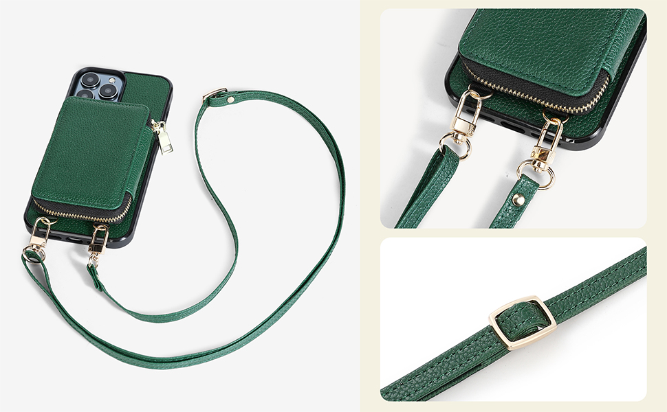 Amazon.com: KelaSip for iPhone 16 Pro Max Crossbody Wallet Case,Zipper Phone Case with RFID ...