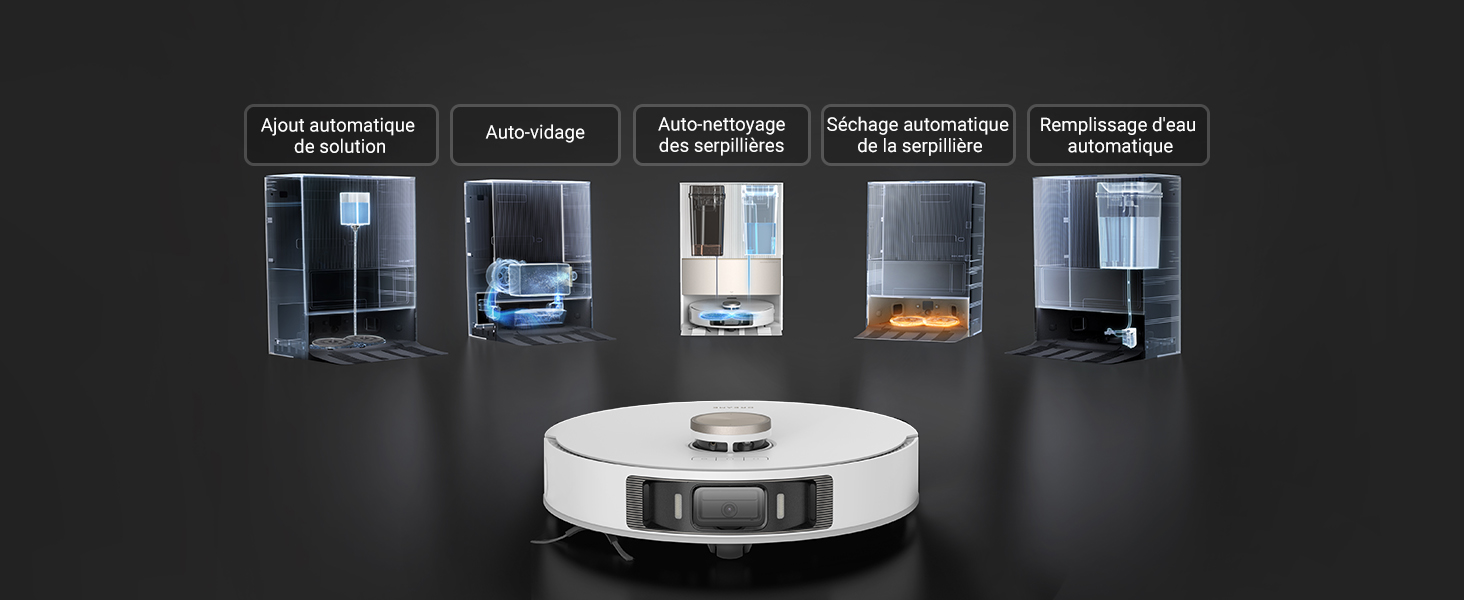 dreame L20 Ultra Robot Aspirateur Laveur avec Technologie MopExtend, démontage, Levage et Auto ...