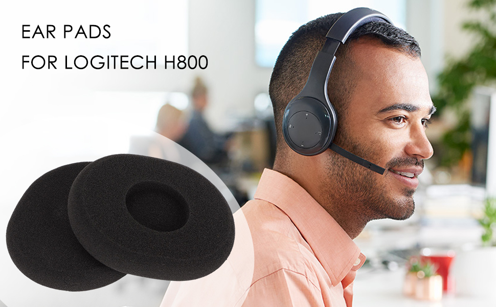 Replacement Ear Pads for Logitech H800 Headphones, Replacement Soft Ear Pads Cups Foam Cushions ...