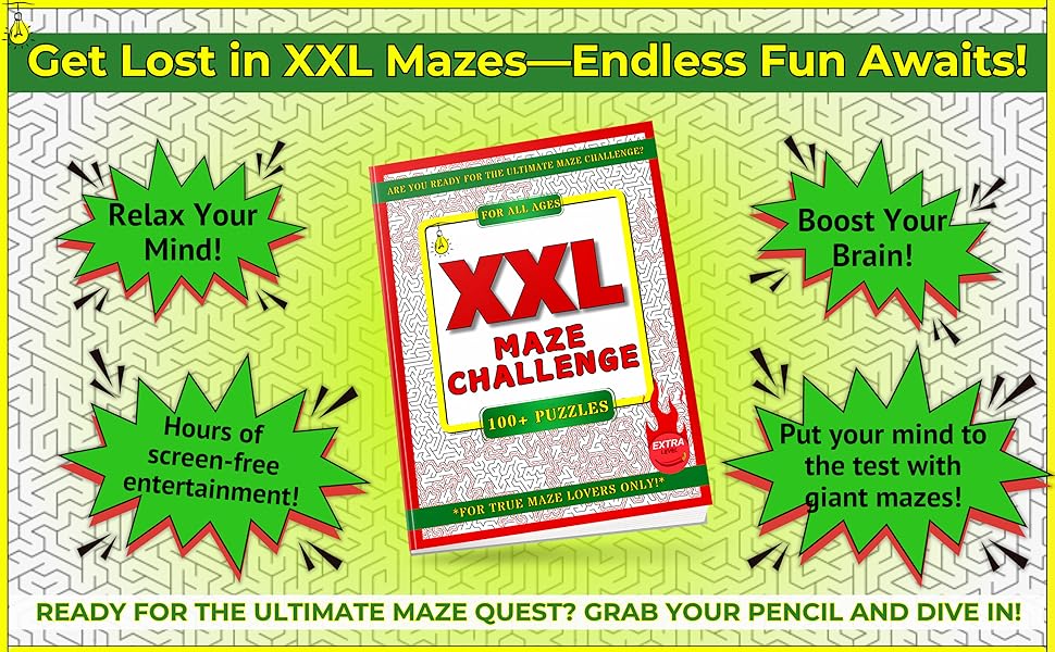 Amazon.com: XXL Maze Challenge: Epic Mazes for True Puzzle Masters ...