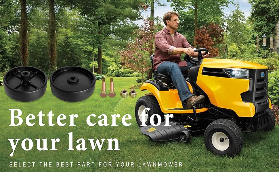 Amazon.com: Fourtry 734-0973 Deck Wheel Compatible with Cub Cad et Riding Mower, 2 Pack 112-0337 ...