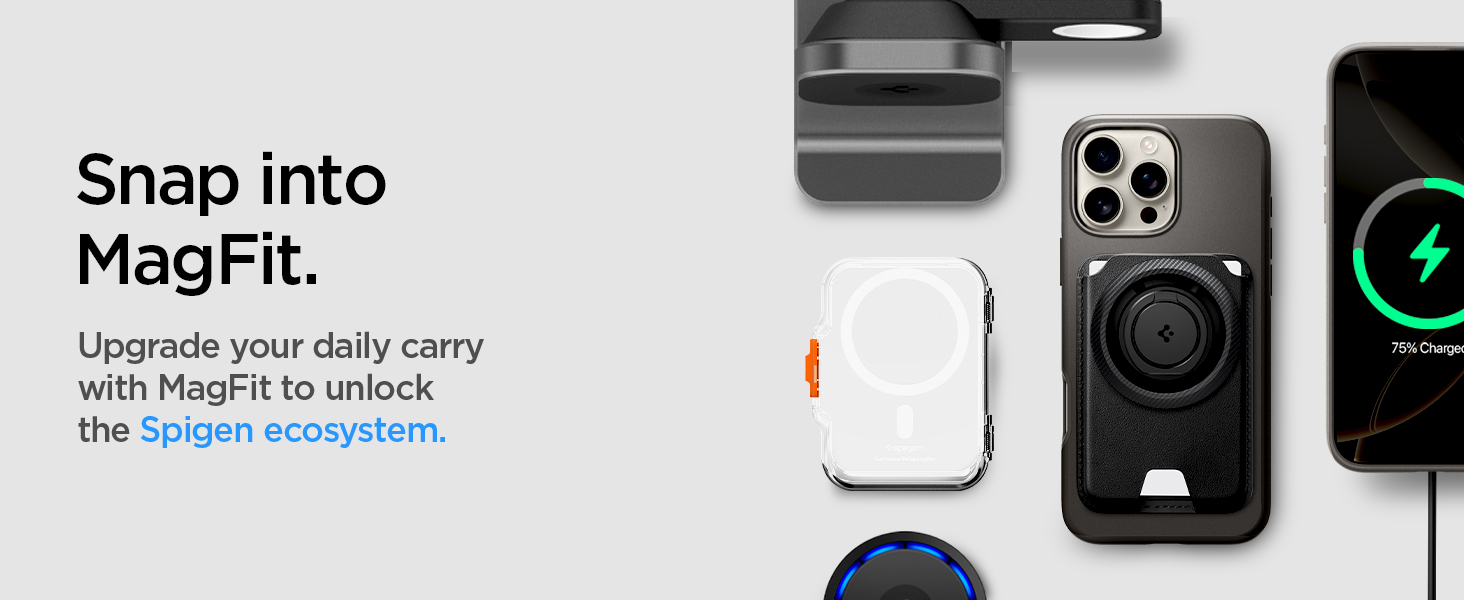 Amazon.com: Spigen Thin Fit MagFit Designed for iPhone 16 Pro Case [Hard Shell] [Military-Grade ...