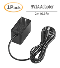 Amazon.com: Universal 9V 2A Power Supply Charger 6.6FT, 100-240V AC ...