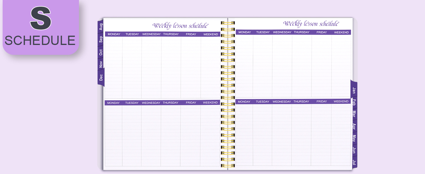 Amazon.com : Teacher Planner 2024-2025 Academic Year, Aug. 2024 - Jul ...