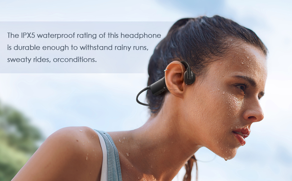 Amazon.com: GLANA Bone Conduction Headphones-Wireless Bluetooth 5.3 Sport Open Ear Bone ...