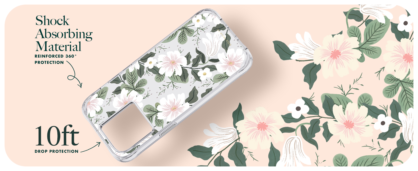 Amazon.com: Rifle Paper Co. iPhone 14 Pro Max Case [Compatible with MagSafe] [10ft Drop ...