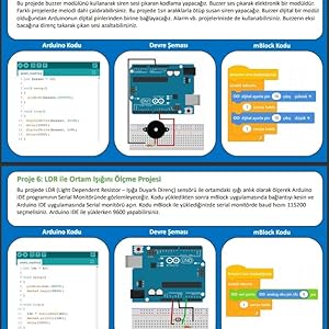 Arduino Uno Robotik Kodlama Başlangıç Seti + Proje Kitapçığı : Amazon ...