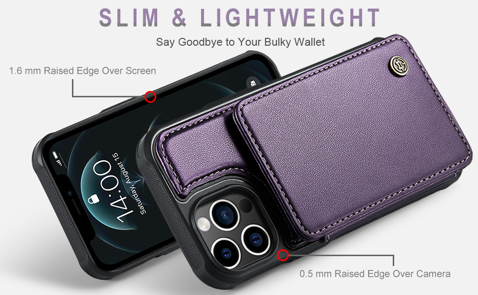 Amazon.com: Vinich for iPhone 12 Pro Max Wallet Case with Card Holder, Case for iPhone 12 Pro ...