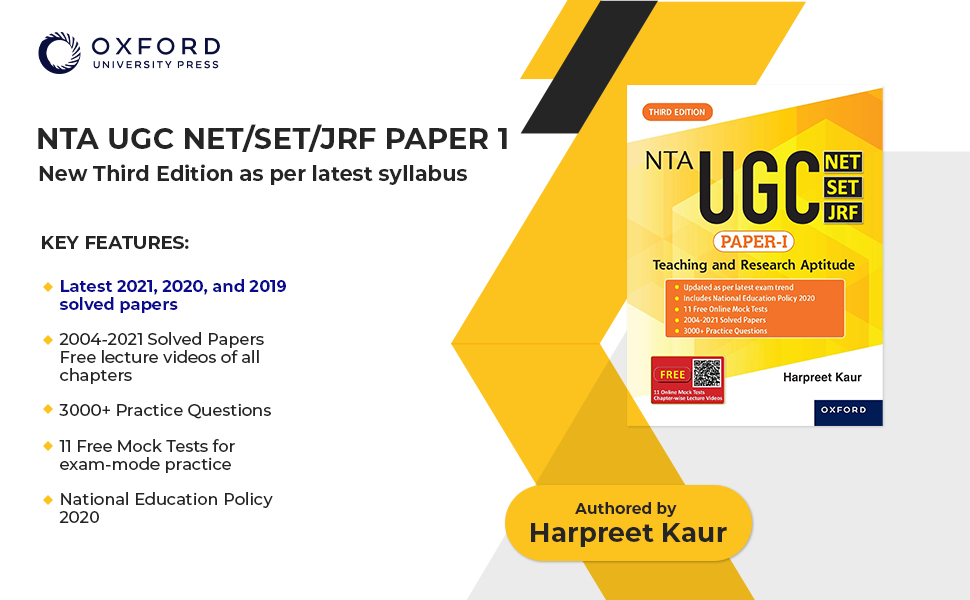 Buy Oxford 2022 NTA UGC Paper 1 - NET/SET/JRF | Third Edition | Teaching and Research Aptitude ...