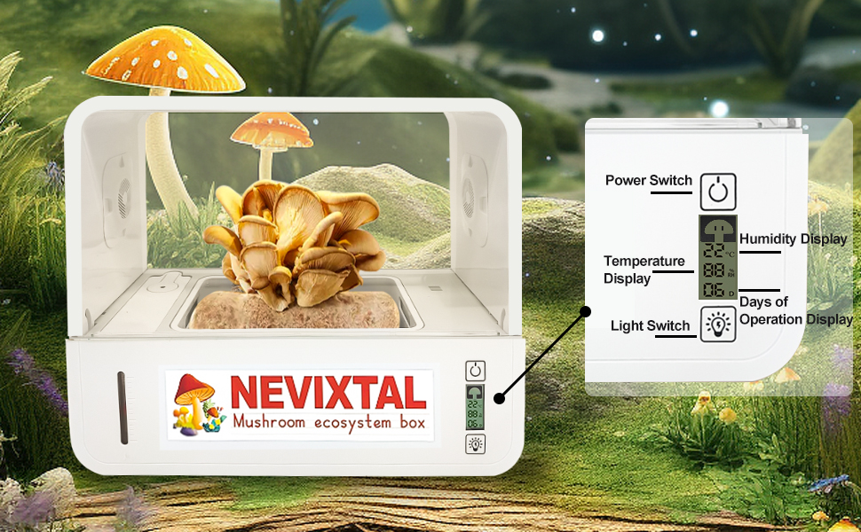 Amazon.com : Smart Mushroom Growing Tent,Grow Mushrooms at Home Kit,Fully Automatic Mushroom ...