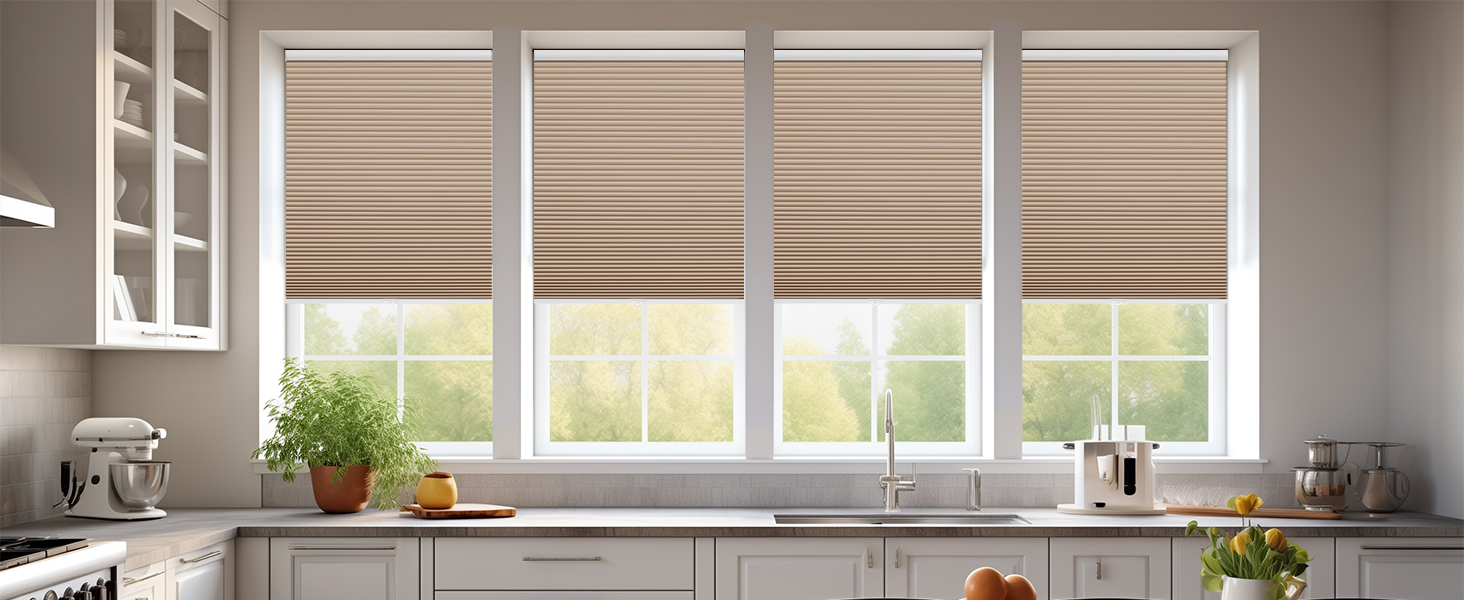 Amazon.com: Changshade Blackout Blinds, Cordless Cellular Shades ...