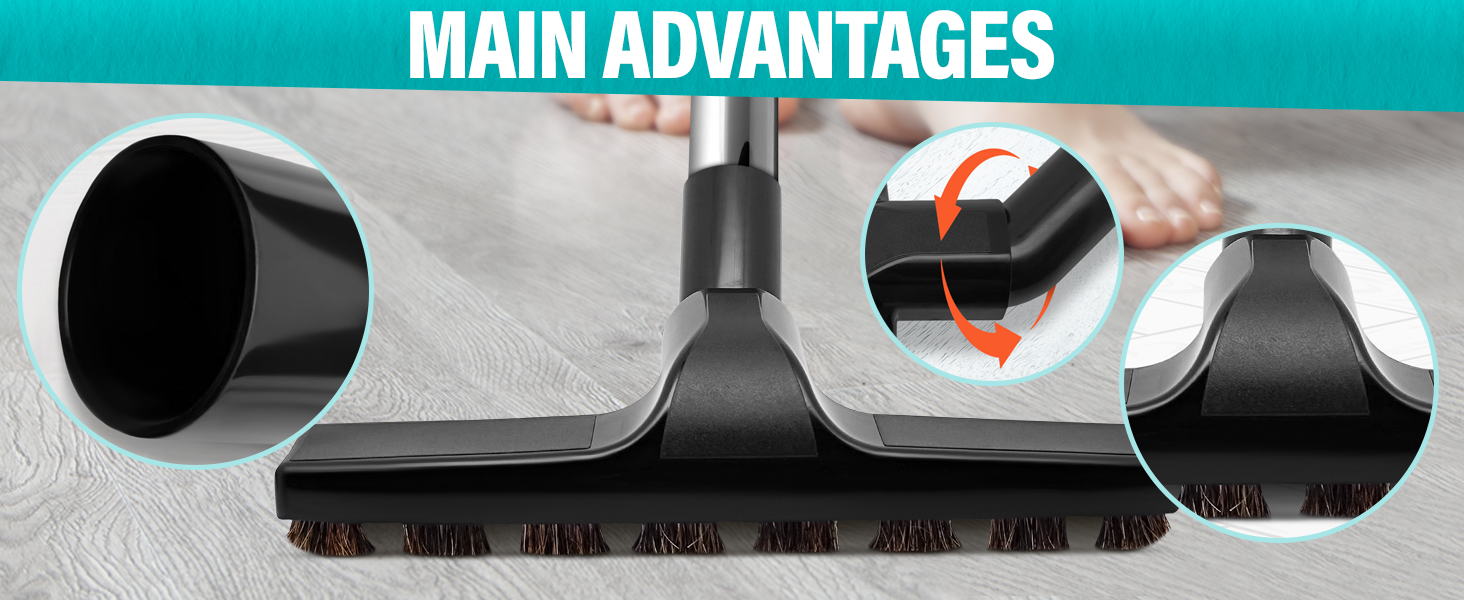 Amazon.com - Horsehair Vacuum Brush Attachment - 1 1/4 Vacuum Floor ...