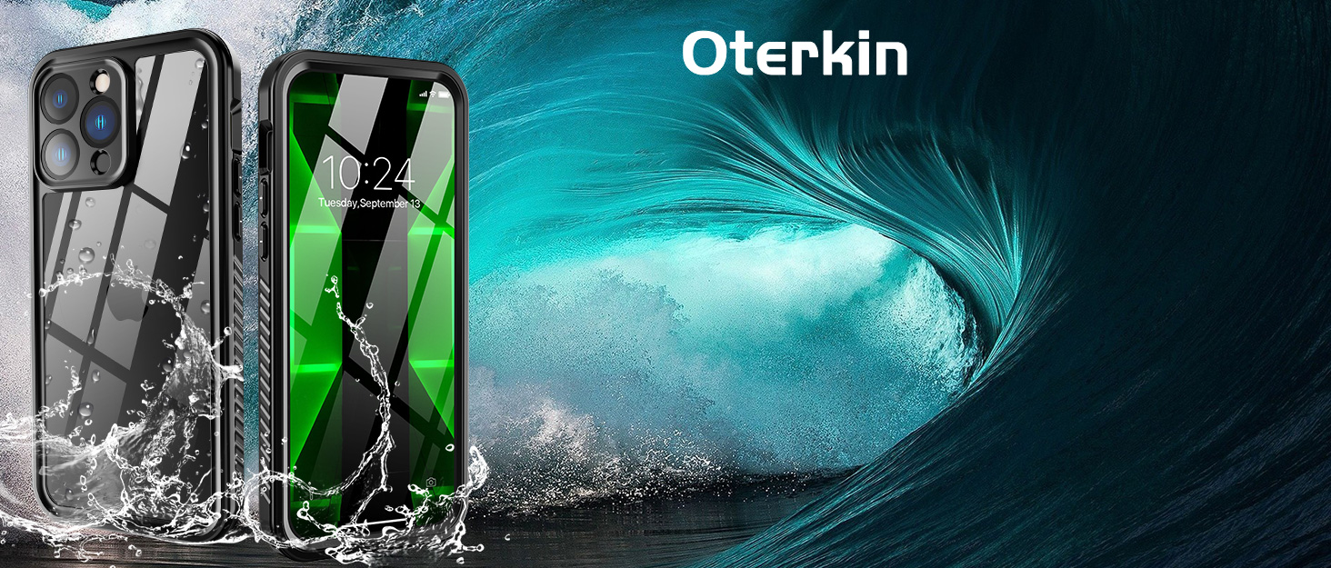 Amazon.com: Oterkin for iPhone 13 Pro Case Waterproof, Phone Case with Built-in Screen Protector ...