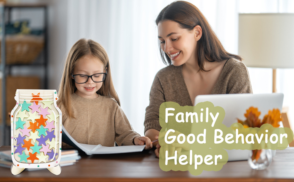 Amazon.com : Magnetic Star Reward Jar for Kids, Personalized Behavior ...