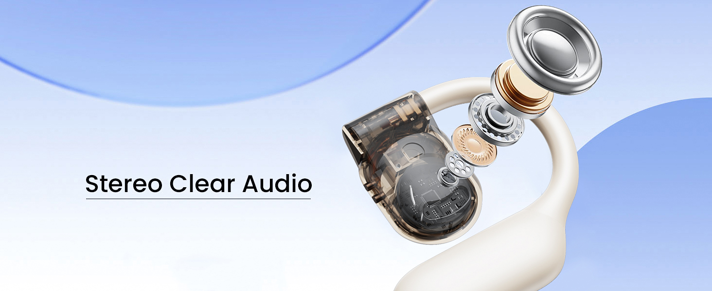 Amazon.com: YAWYORE Open Headphones, True Wireless Headphones, 5.3 ...