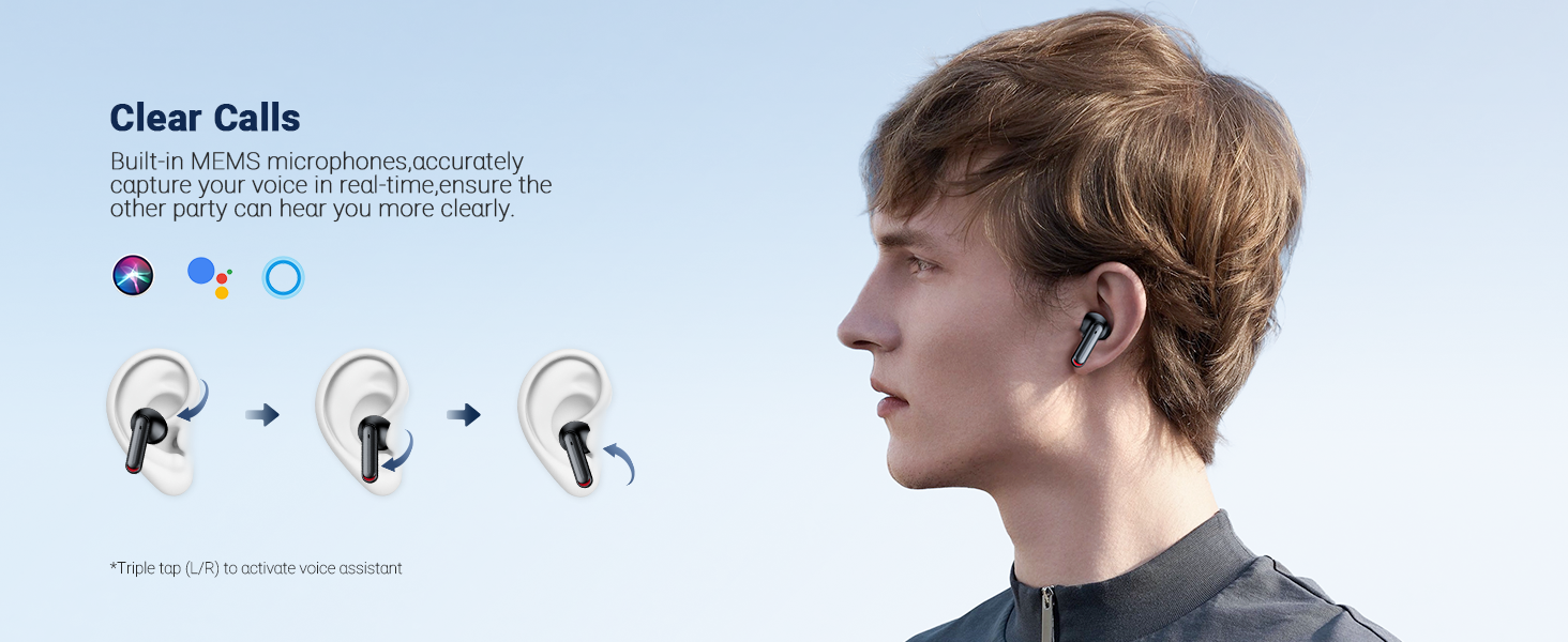 Amazon.com: CAPOXO Wireless Earbuds Bluetooth Headphones 60Hrs Playback Earphones IPX7 ...