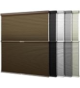 Amazon.com: Boolegon No Drill Blinds for Windows Blackout Cellular ...