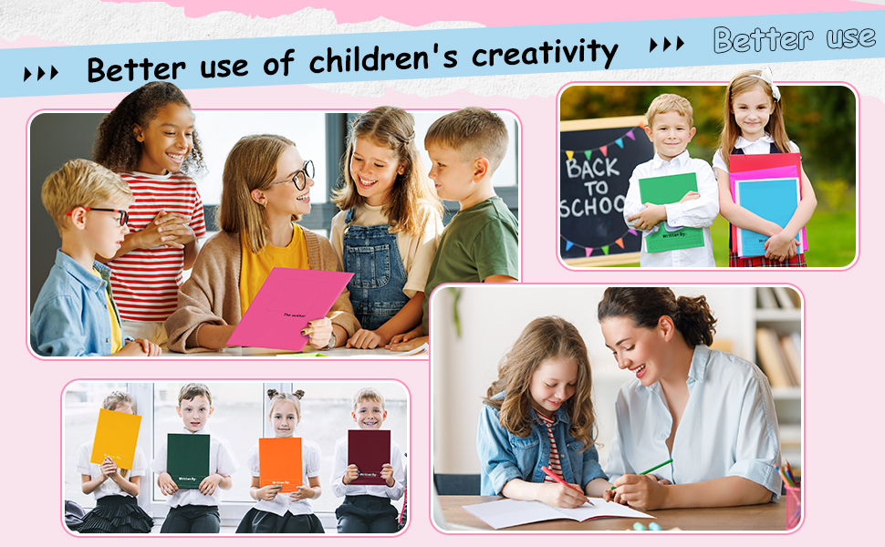 Amazon.com : Henoyso 12 Pcs Primary Composition Notebook K-2 9 3/4 x 7 1/2 Inch Blank Writing ...