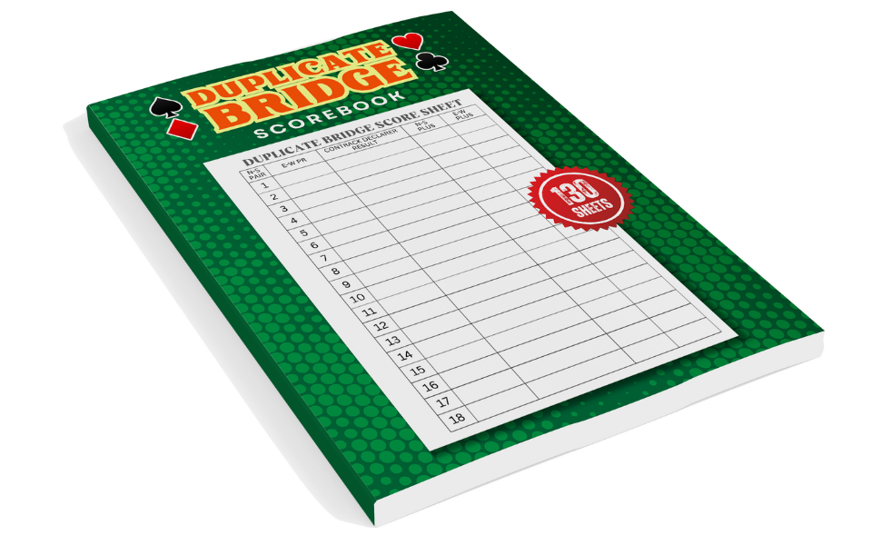 Duplicate Bridge Scorebook: 130 Duplicate Bridge Score Sheets Notebook, Size 5 x 8 Inches ...