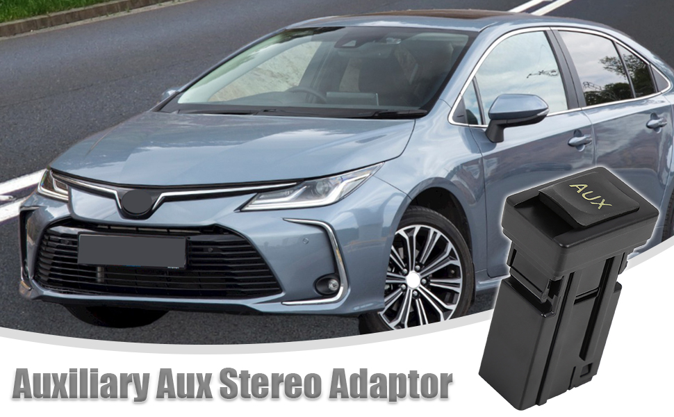 ACROPIX Car Auxiliary Aux Port Auxiliary Stereo Adaptor Input Jack Fit for Toyota Sequoia for ...