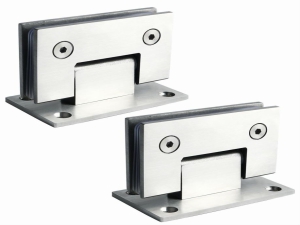 Alise Glass Shower Door Hinges, 90 Degree Shower Door Hinges for Glass Doors,Heavy Duty ...