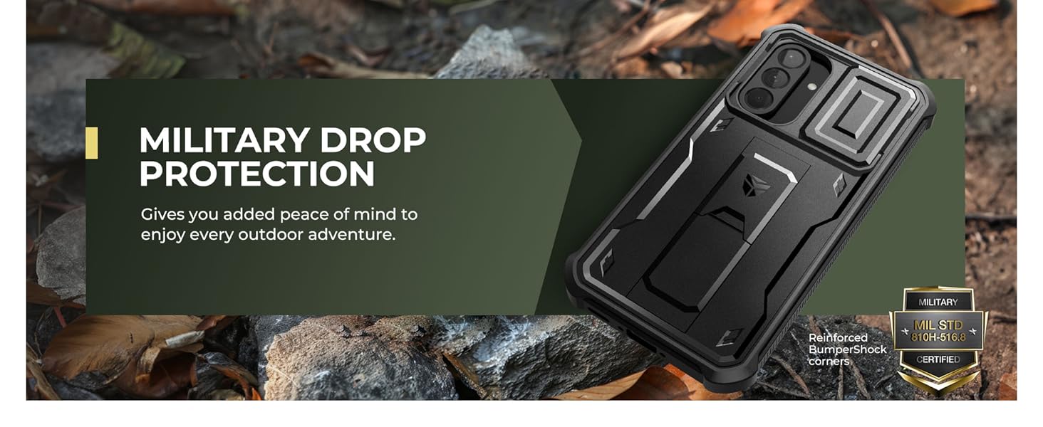 Amazon.com: Dexnor for Samsung Galaxy A56-5G Case, [2 Front Frame] [Built-in Magnetic Slide ...